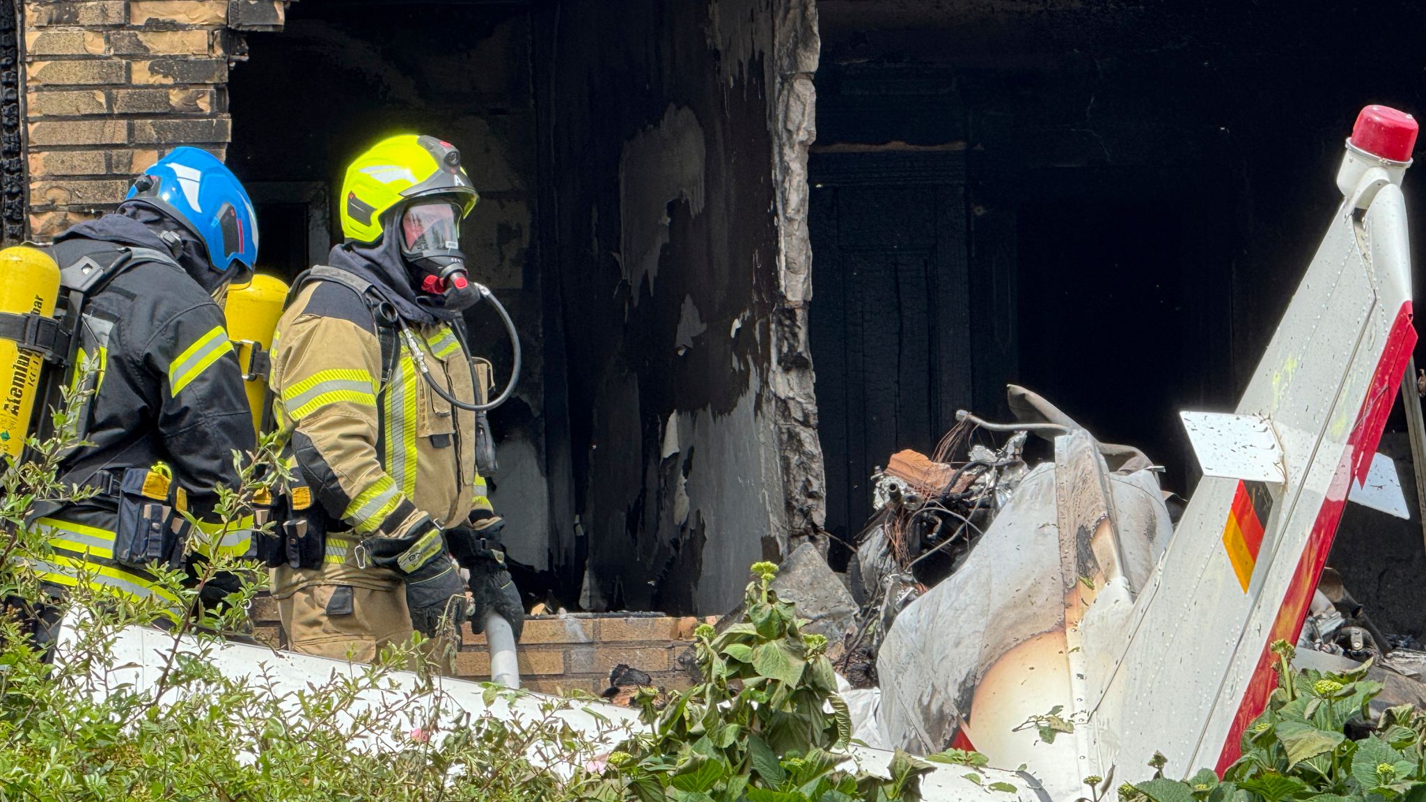 Two people die after small plane crashes into house in Germany | World ...