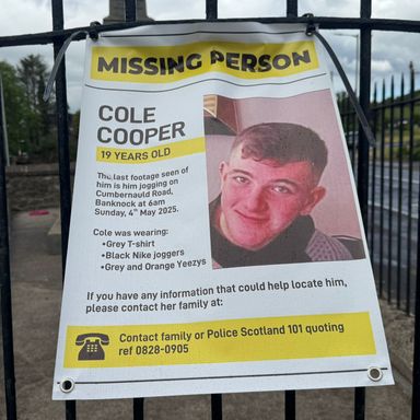 Cole Cooper: Brother of teen missing for almost a month says life feels 'empty' | UK News | Sky News