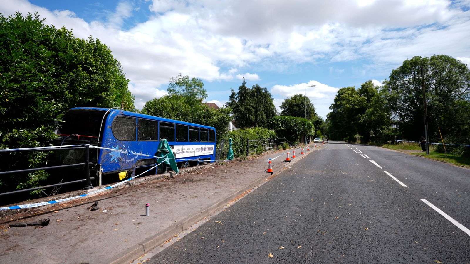 Five people taken to hospital after double-decker bus carrying students ...