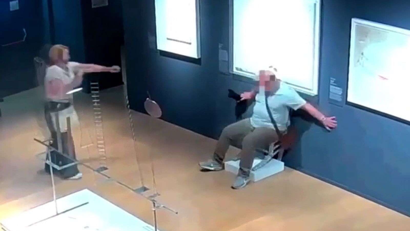 Chair coated in hundreds of crystals at Italian museum sat on and ...