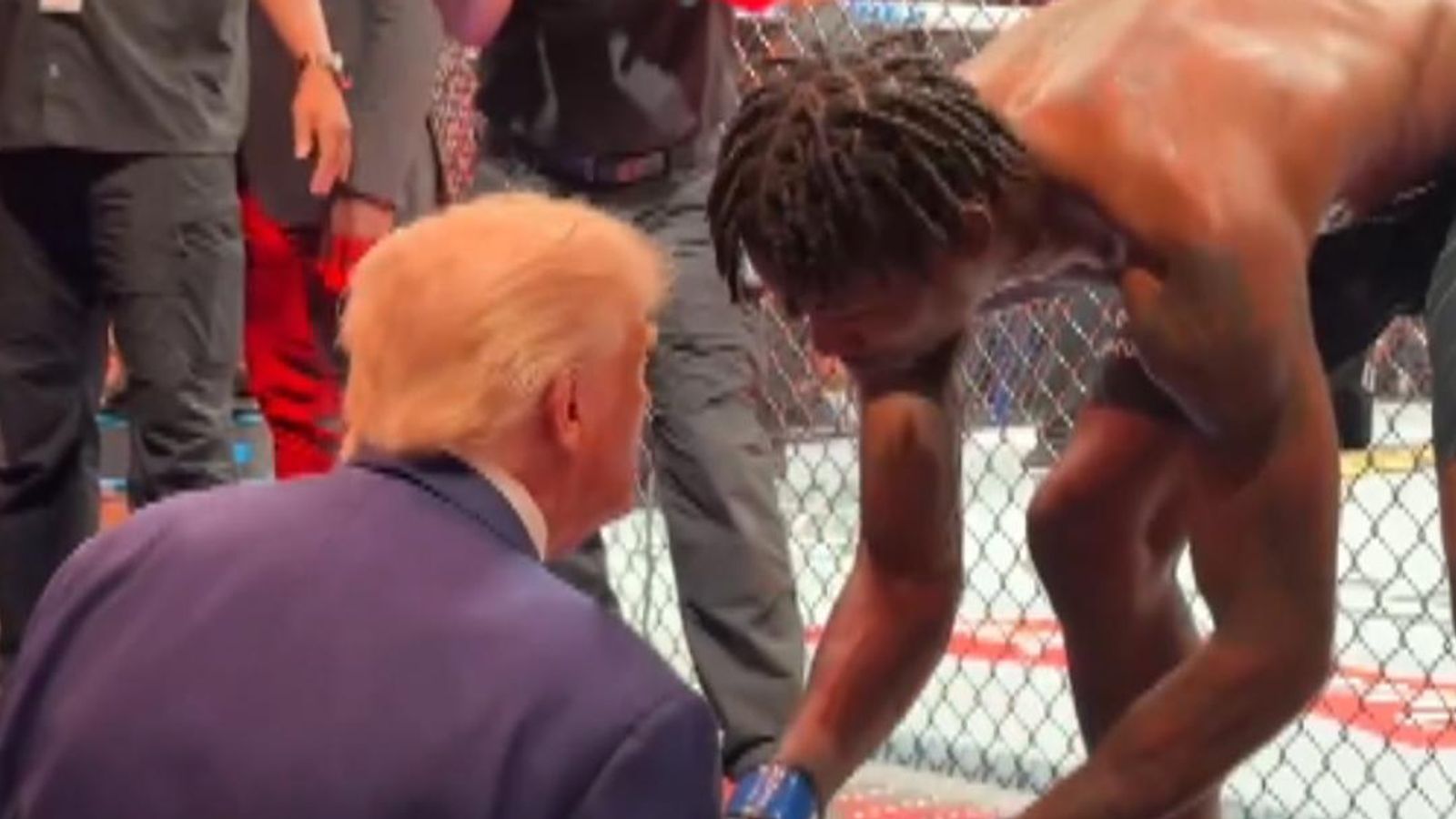 Donald Trump gets warm welcome at UFC event in New Jersey | US News ...