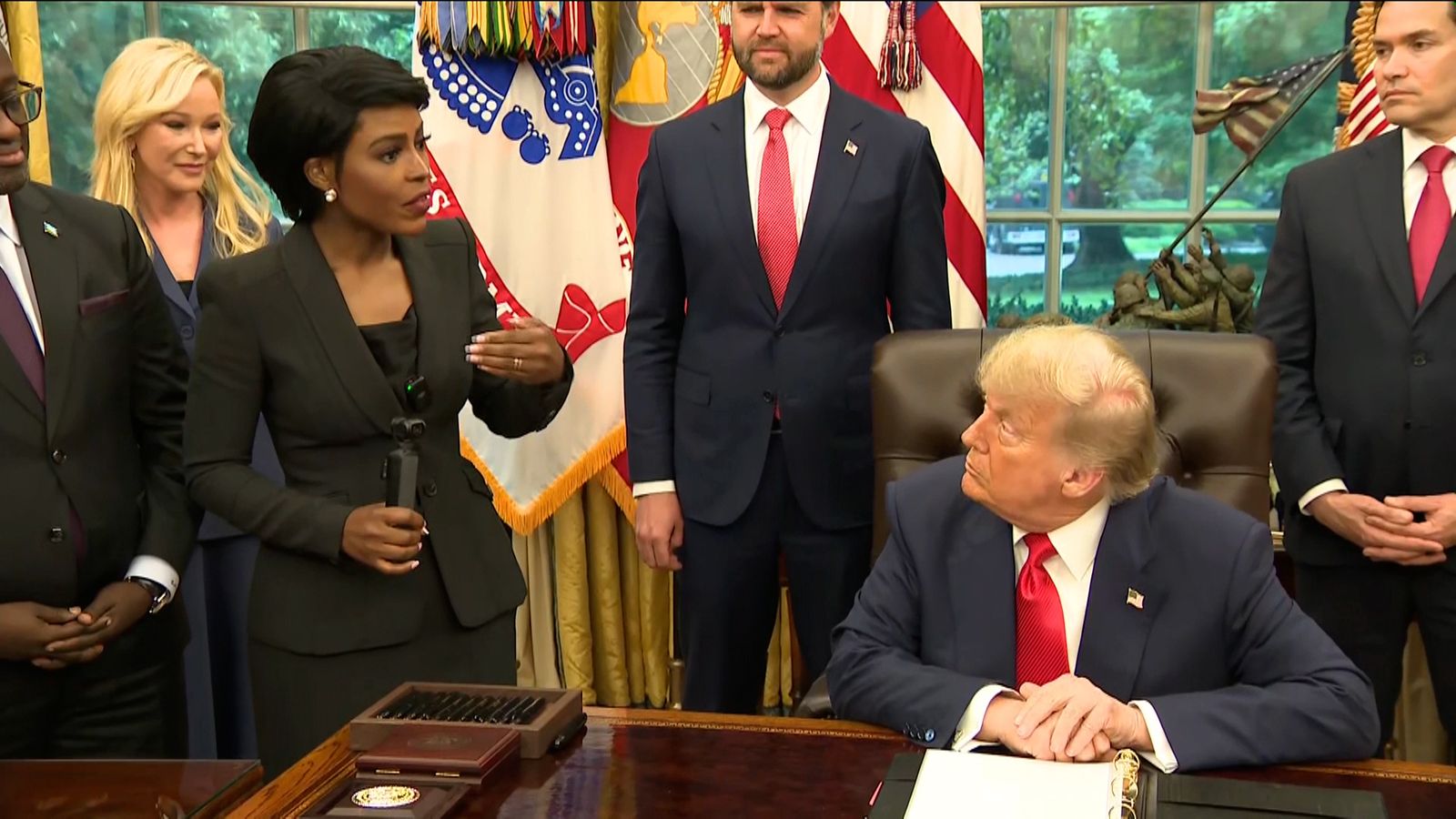 Reporter tells Trump he may be nominated for the Nobel Peace Prize | News UK Video News | Sky News