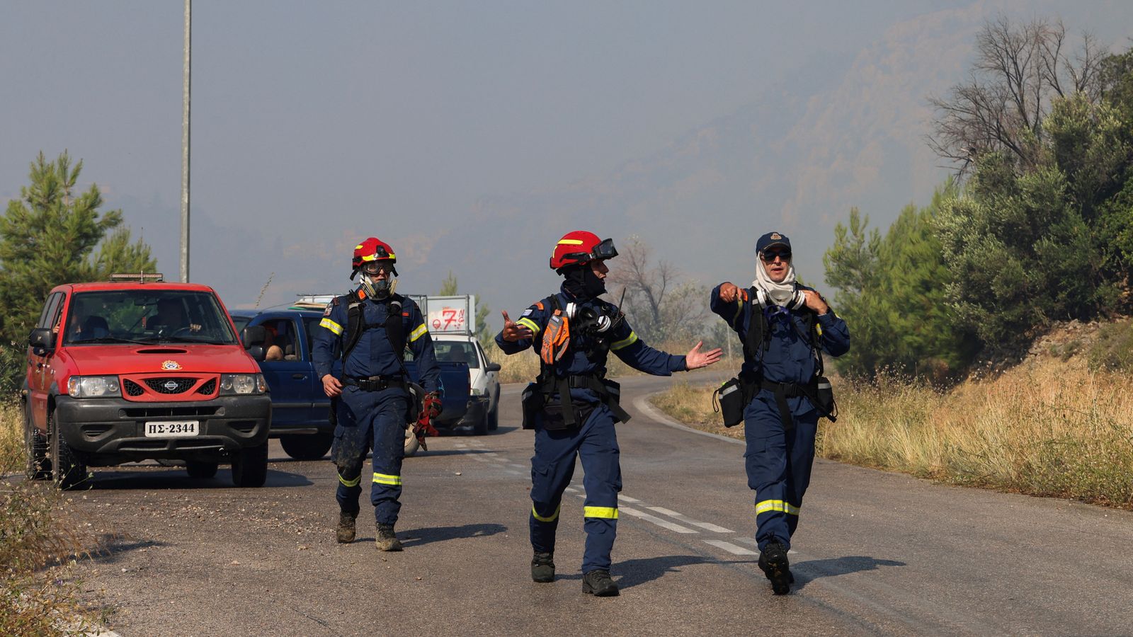 Woman arrested over wildfires which raged for three days on the Greek ...