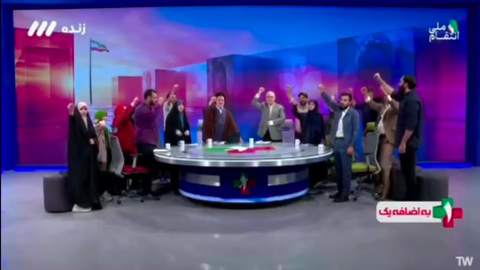 Iranian TV presenter goes again on air moments after Israeli strike ...
