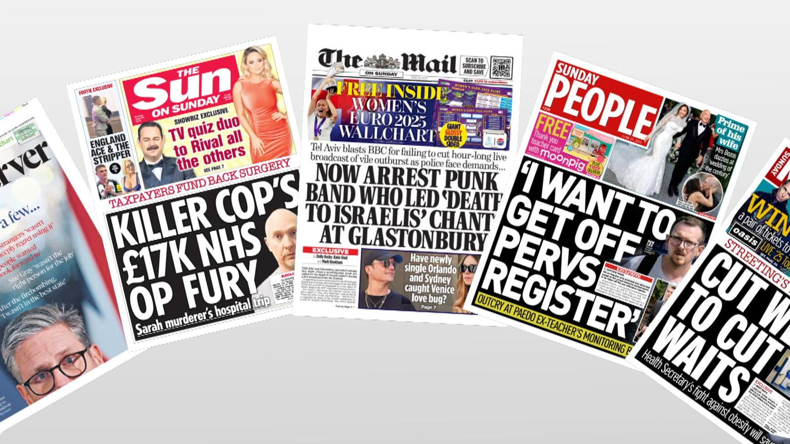 Sunday's national newspaper front pages | UK News | Sky News