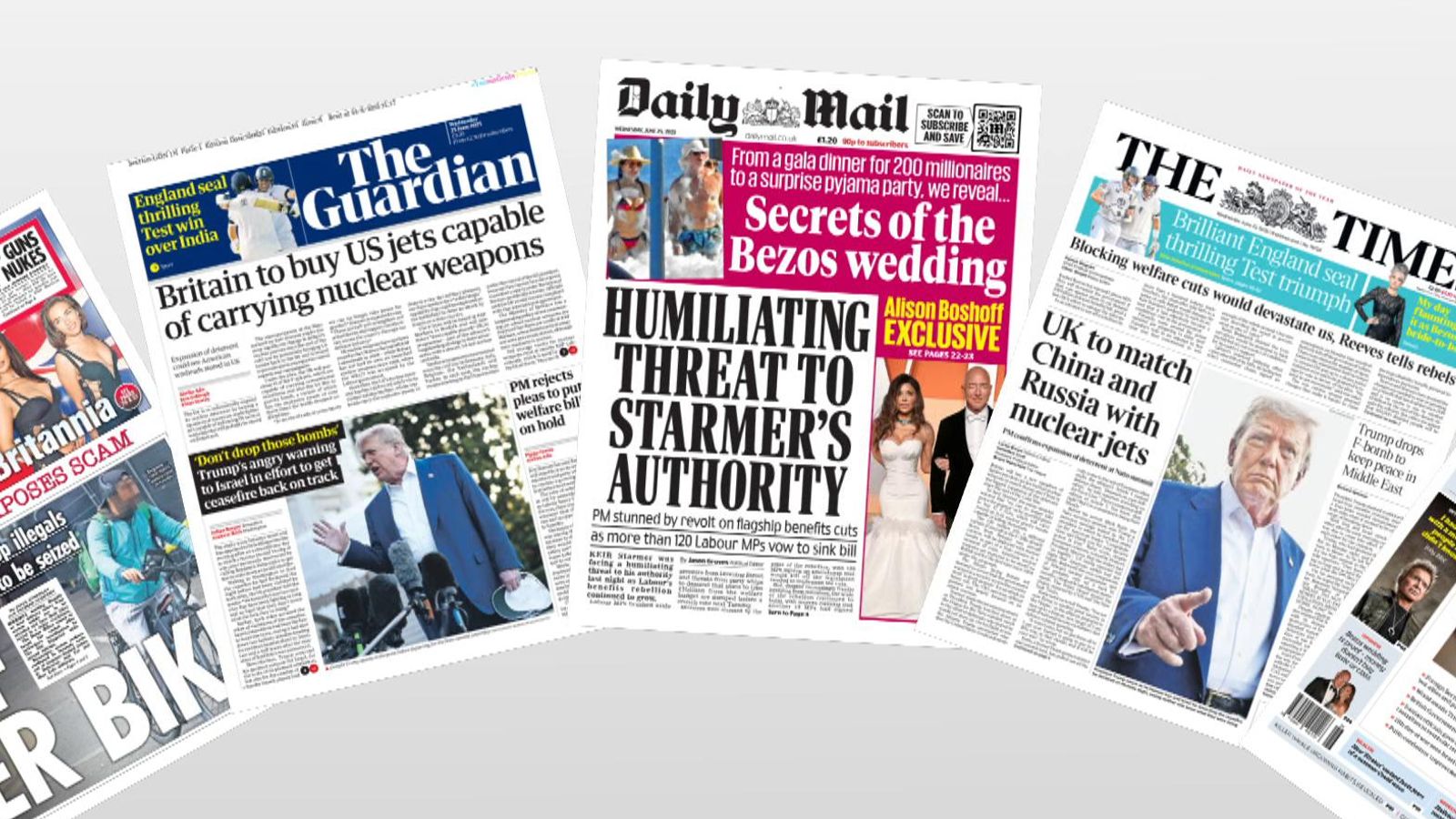 Wednesday's national newspaper front pages | UK News | Sky News