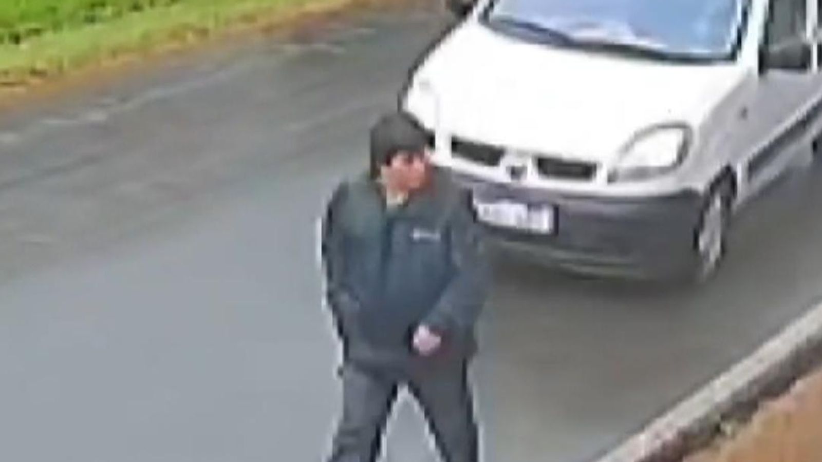 CCTV: Man survives hit-and-run after being thrown in the air | World News | Sky News