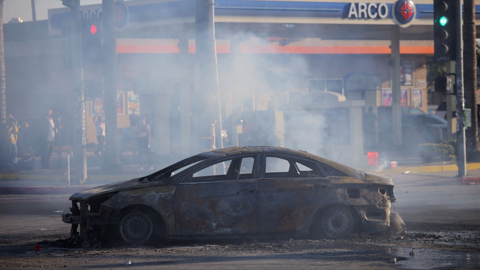 Trump deploys National Guard to LA immigration 'riots' after claiming ...