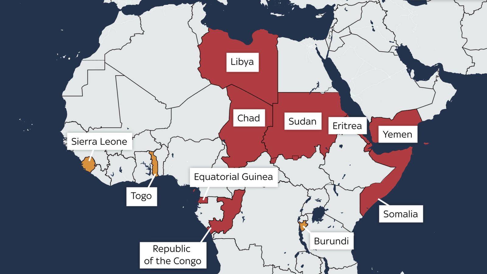 Trump's new travel ban: The notable countries omitted - amid anger over ...