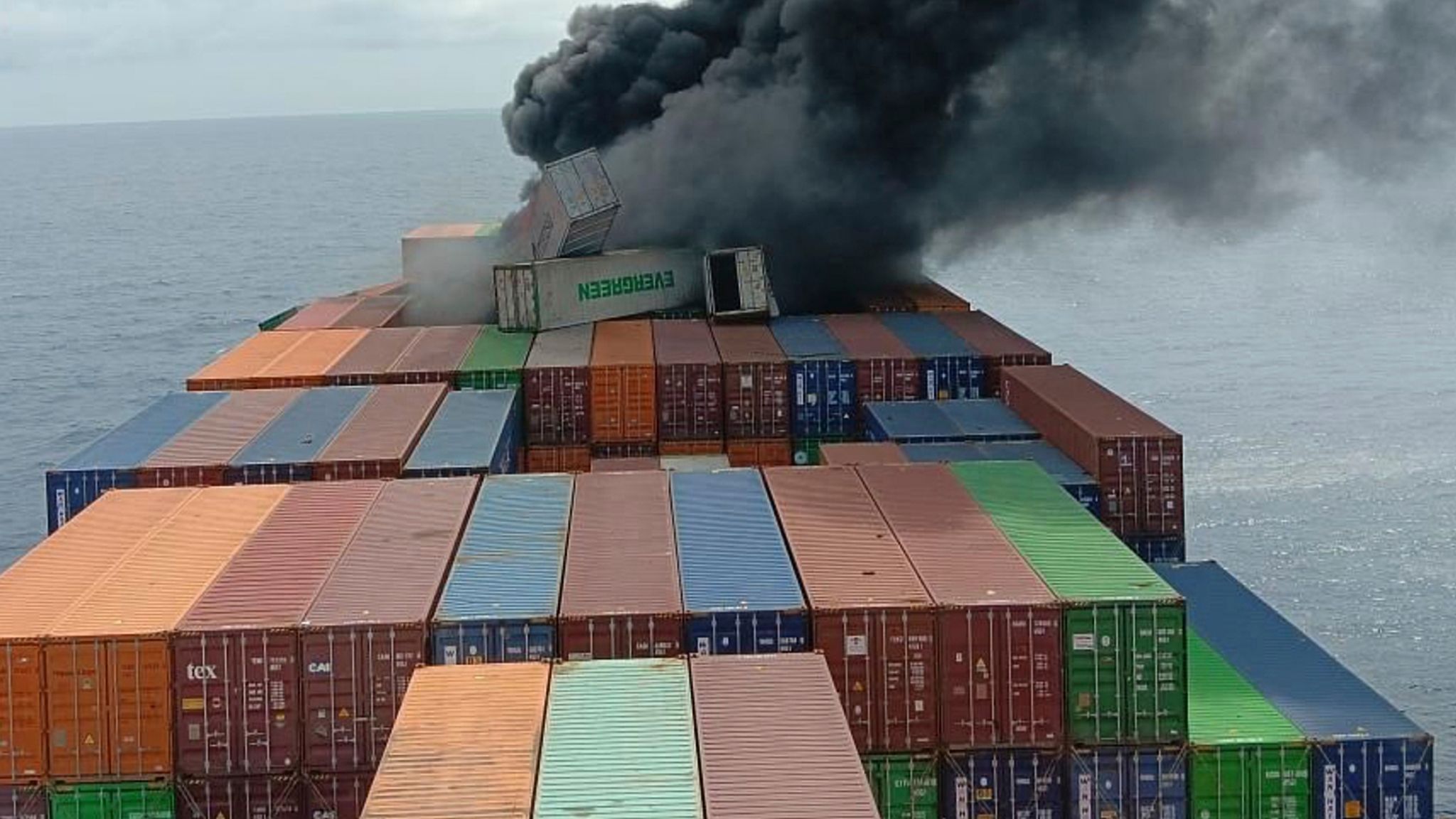 Fire on cargo ship off India sparks fears of 'ecological disaster ...
