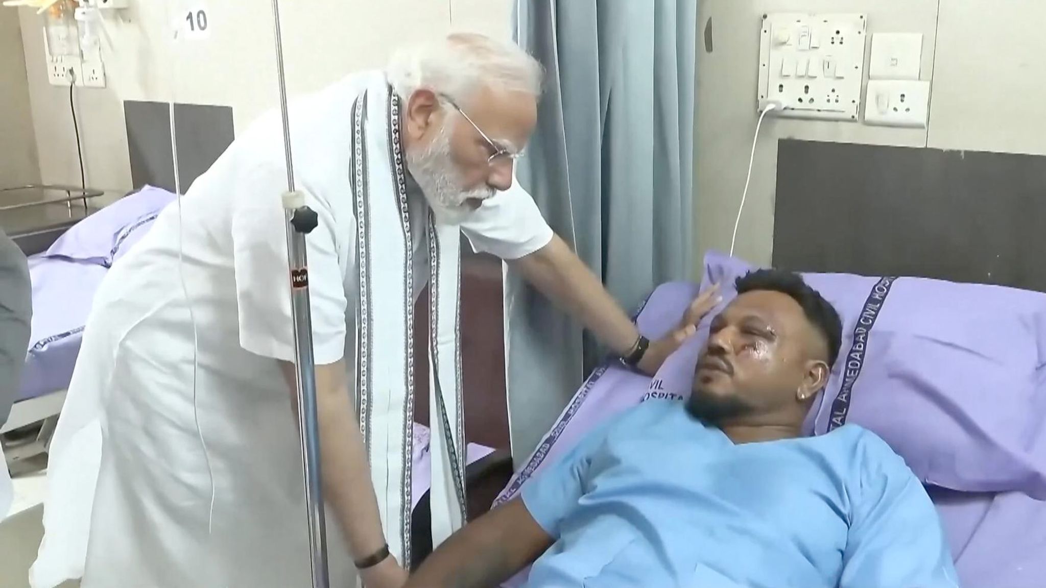 British survivor of Air India crash carries brother's coffin after being discharged from ...