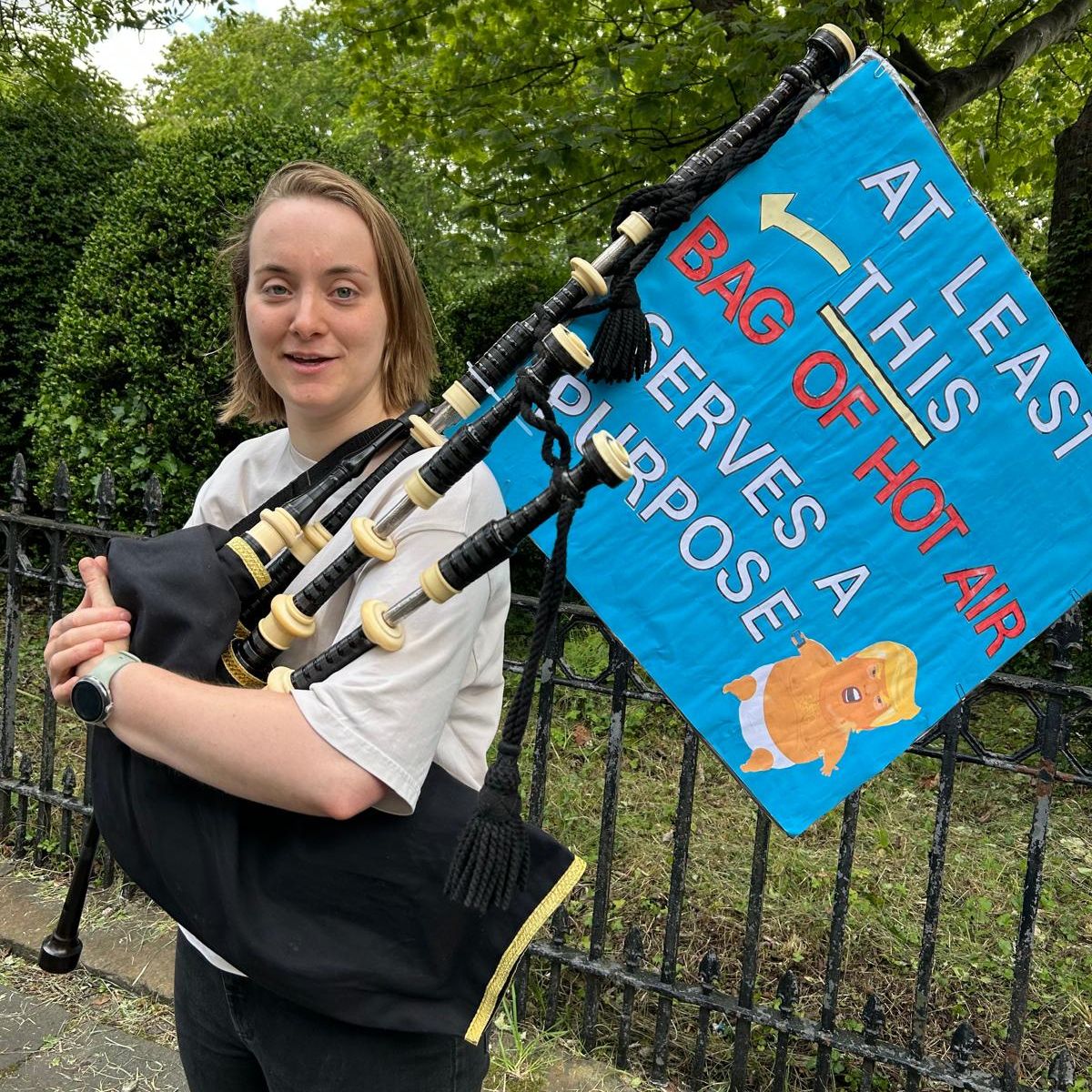 Donald Trump able to enjoy round of golf at Turnberry as protesters ...