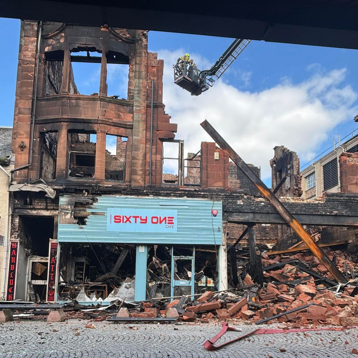 Boy, 12, charged over fire that tore through Kilmarnock shops | UK News ...
