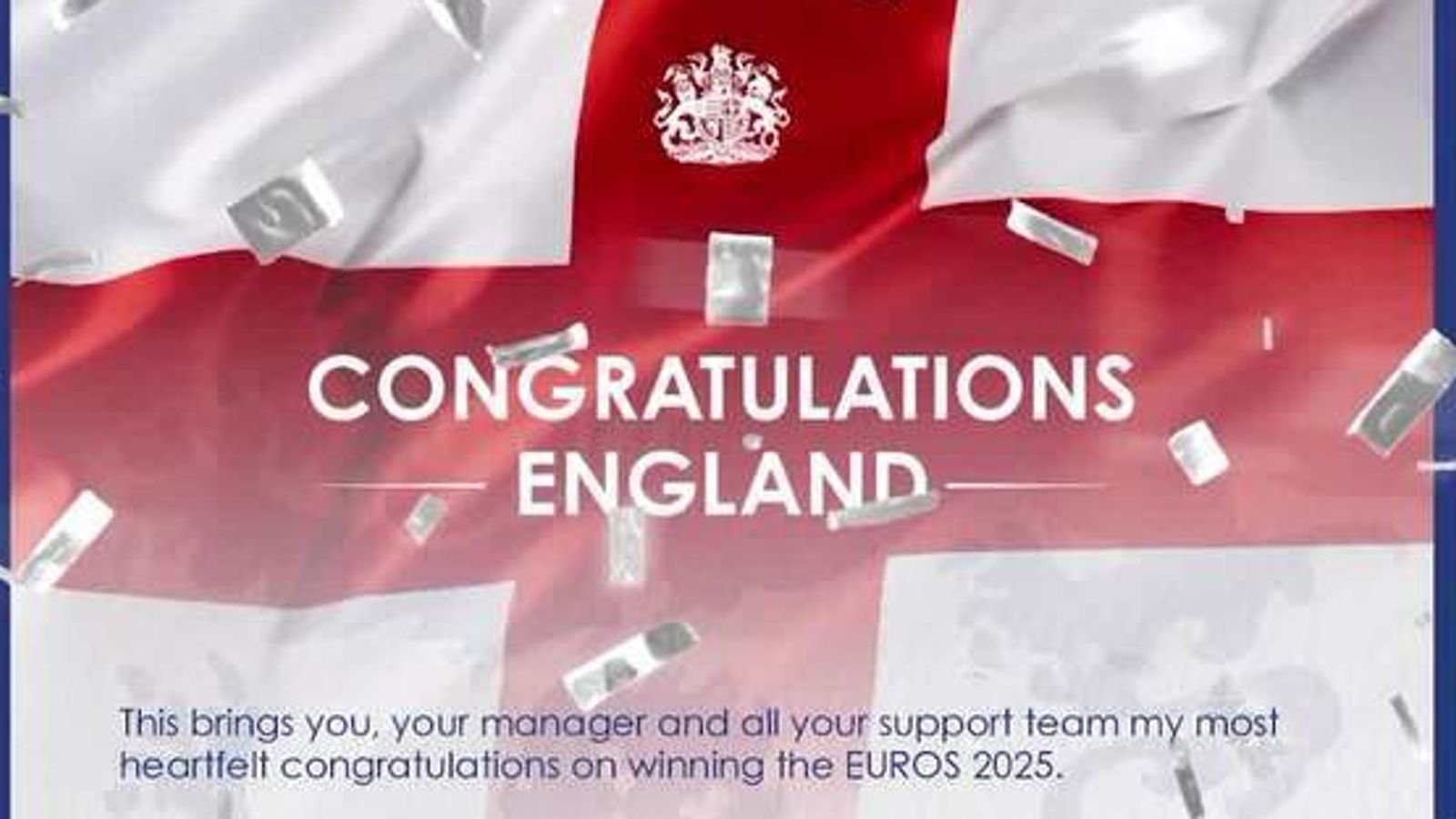 King Charles pays tribute to England's Euros winners | News UK Video ...