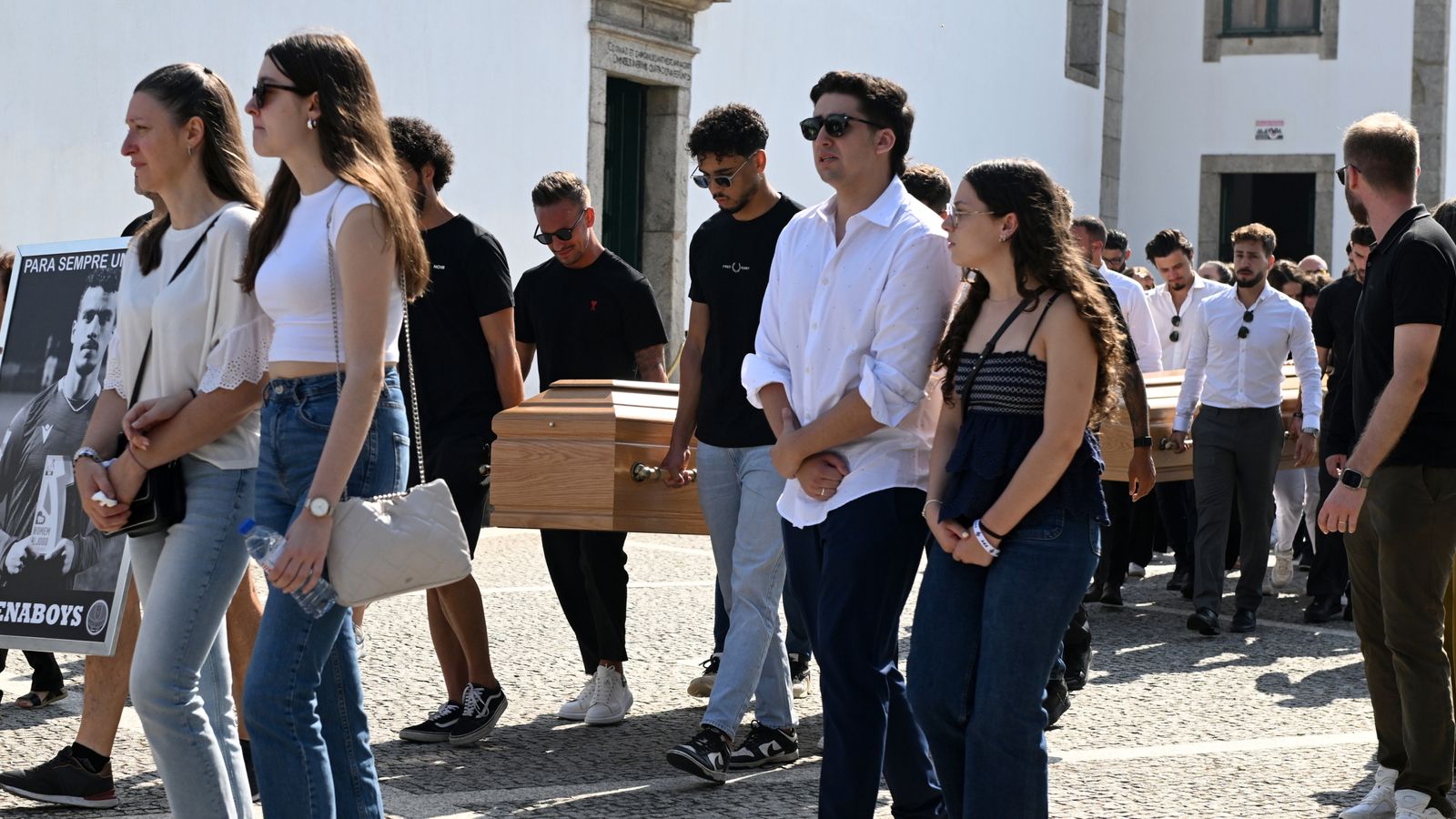 Diogo Jota And Andre Silva's Funeral In Pictures