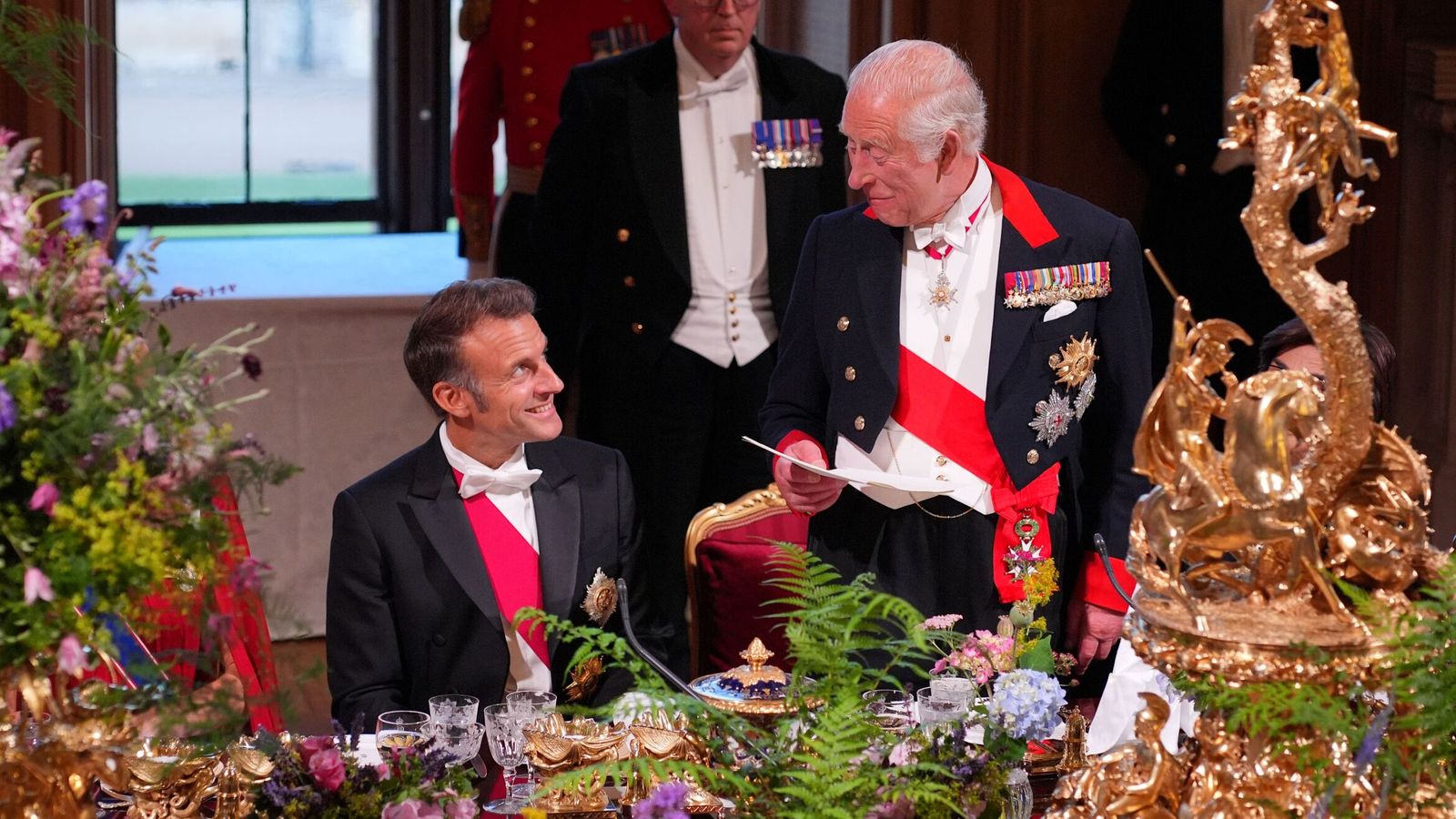 King Charles showed off his French skills during a speech at a royal ...