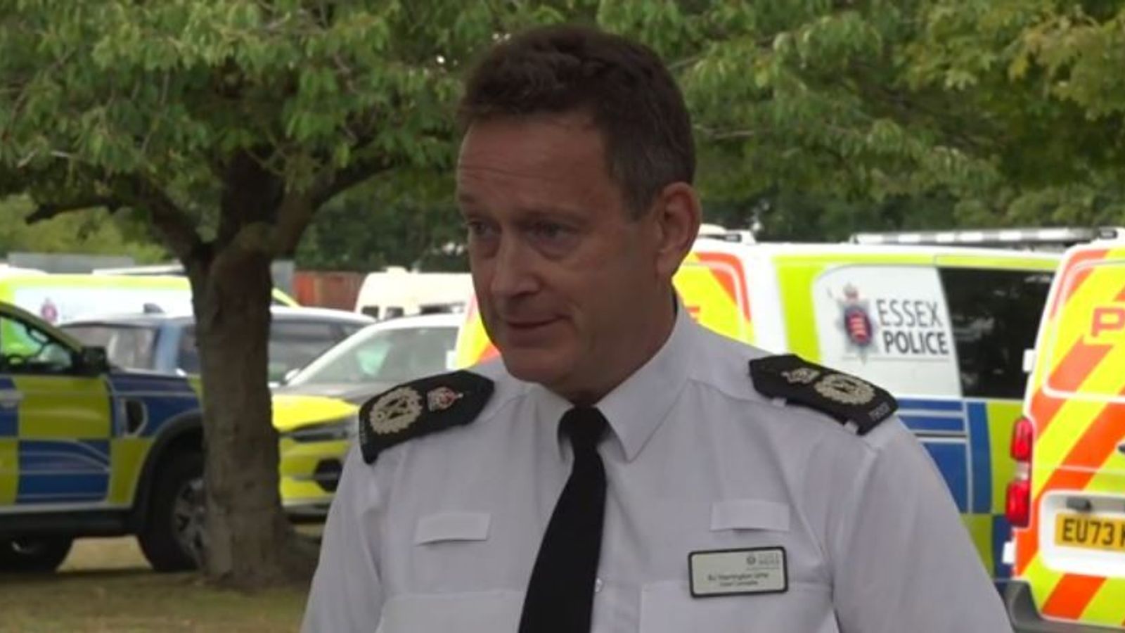 Essex Police update on Epping protests | News UK Video News | Sky News