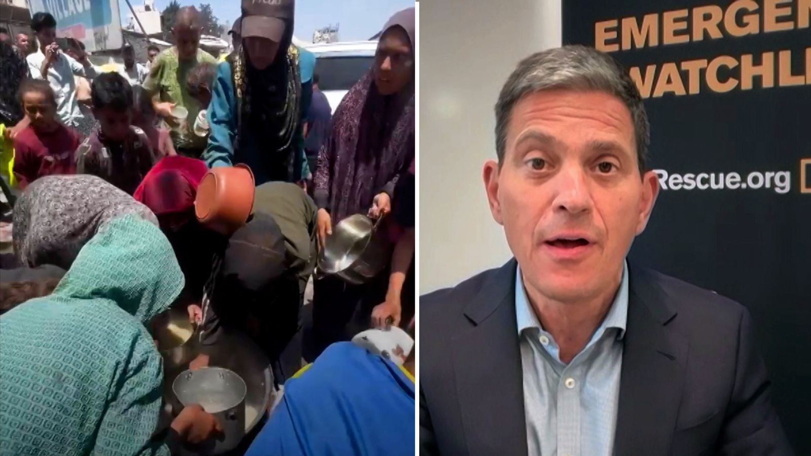 David Miliband, now president of an NGO, tells Sky the situation in ...