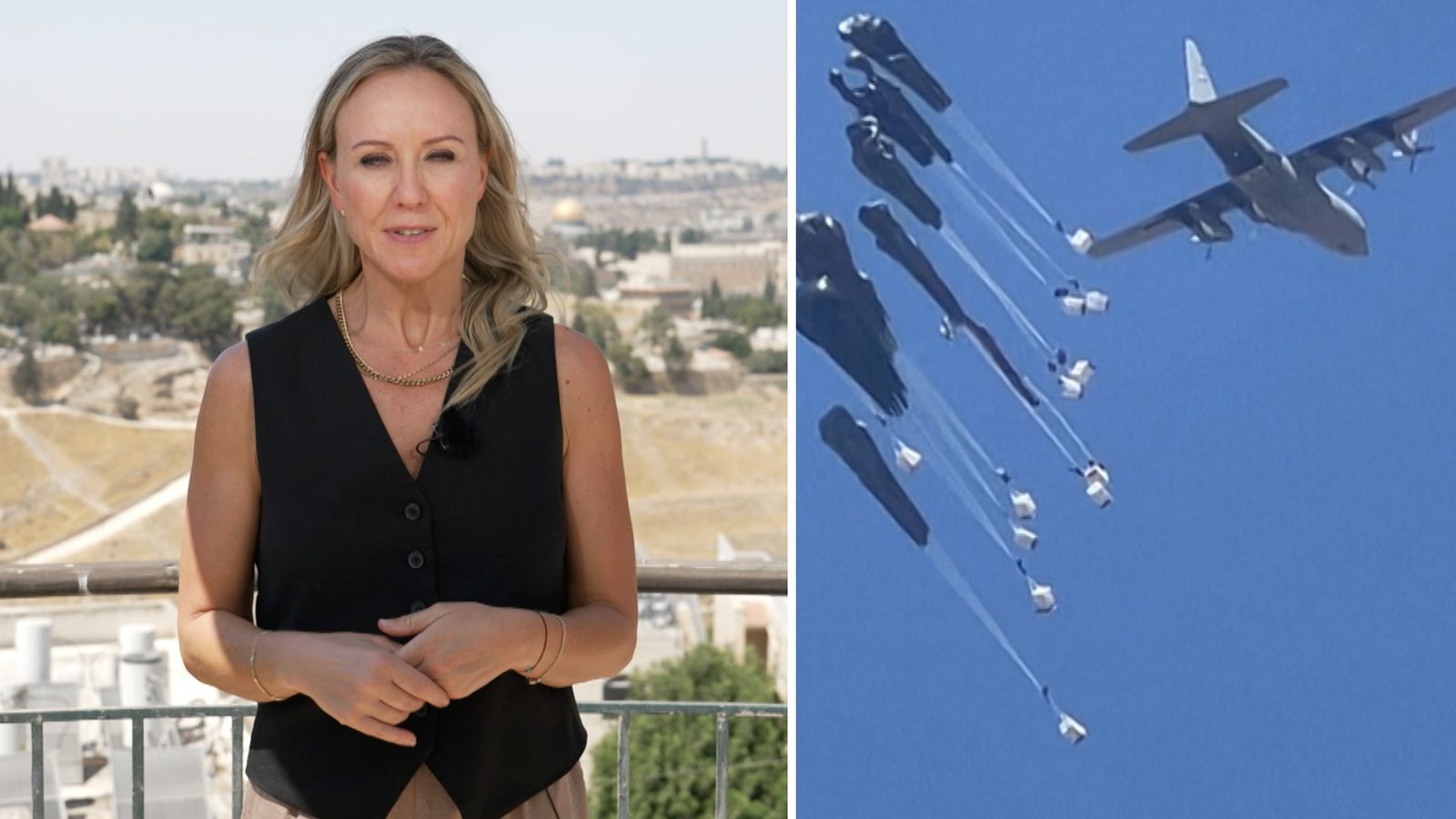 Israel allows planes to drop food into Gaza, but aid agencies warn it's ...