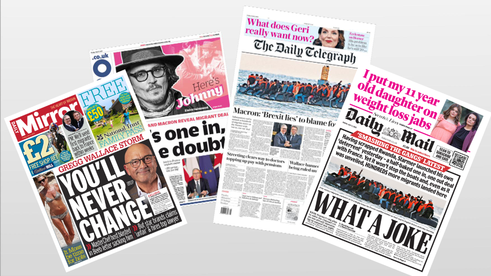 Friday's national newspaper front pages | UK News | Sky News