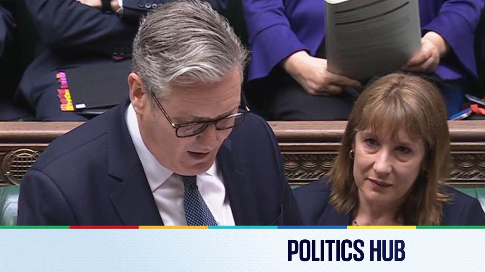 Politics latest: Reeves looks visibly upset at PMQs - as Starmer ...