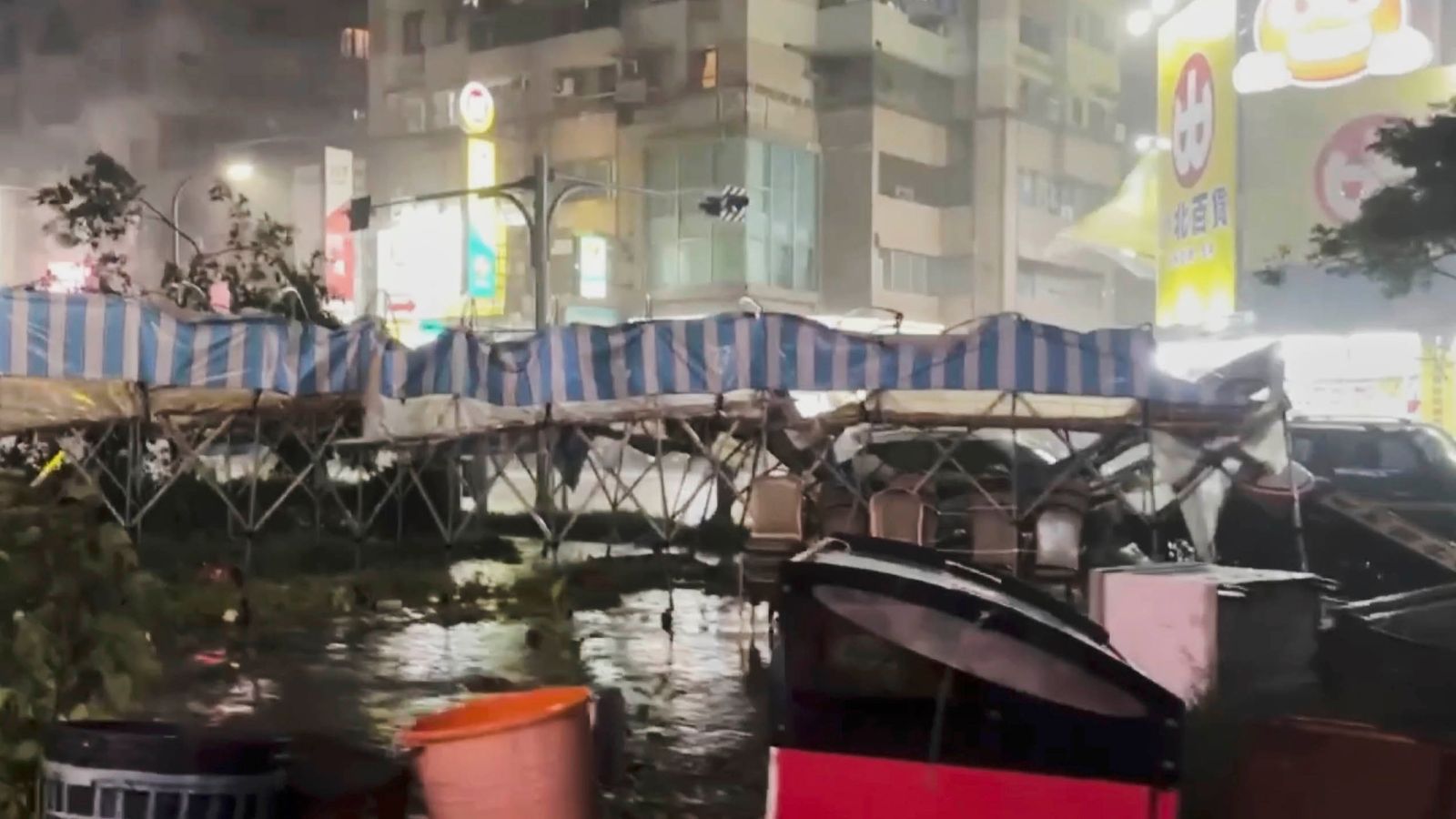 Typhoon Danas: Two people killed and hundreds injured as 135mph winds ...