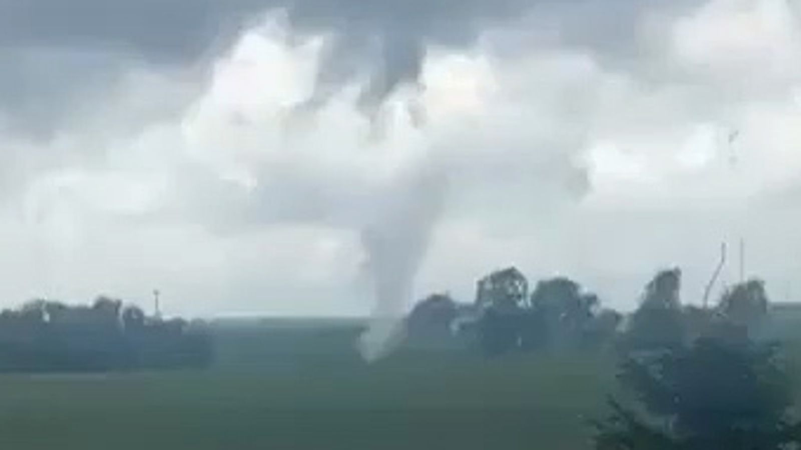 A tornado was seen forming as warnings of a 'life-threatening situation ...
