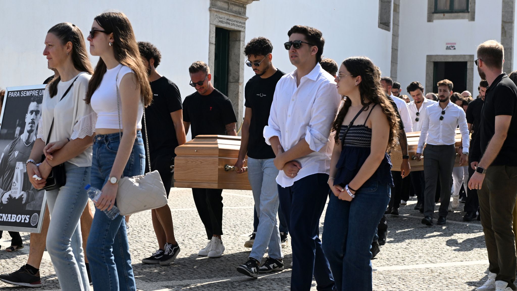 Diogo Jota and Andre Silva's funeral in pictures | World News | Sky News