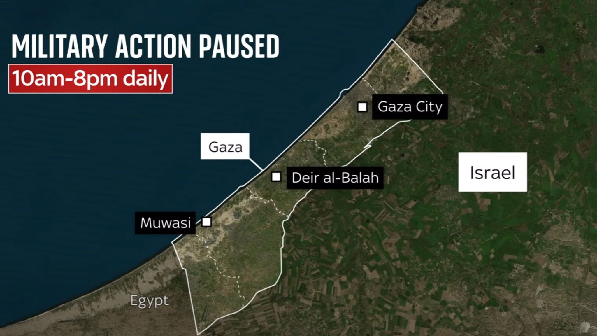 Israel announces 'tactical pause' in fighting - as Jordan and UAE start ...