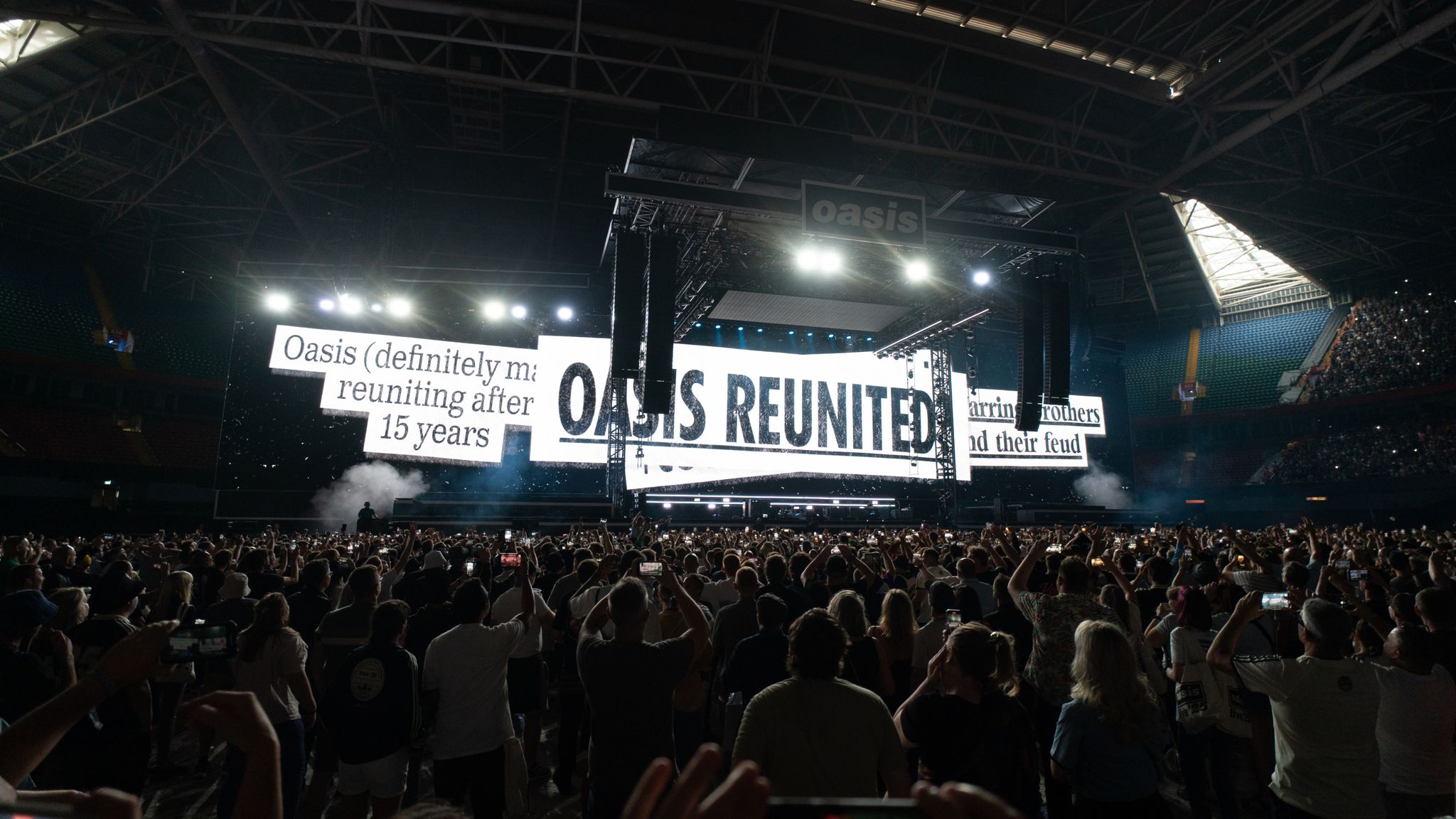 Oasis reunion: A high-five and a hug - the gestures were there, but ...