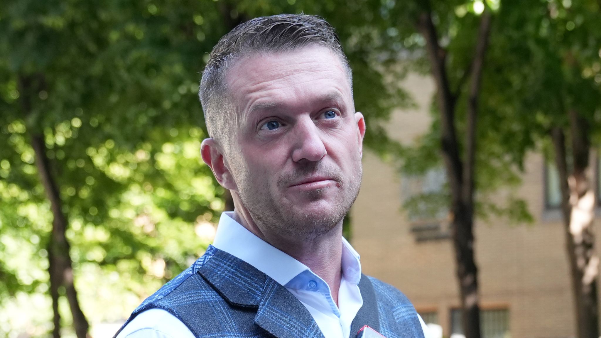 Tommy Robinson bailed after arrest over alleged assault at railway station | UK News | Sky News