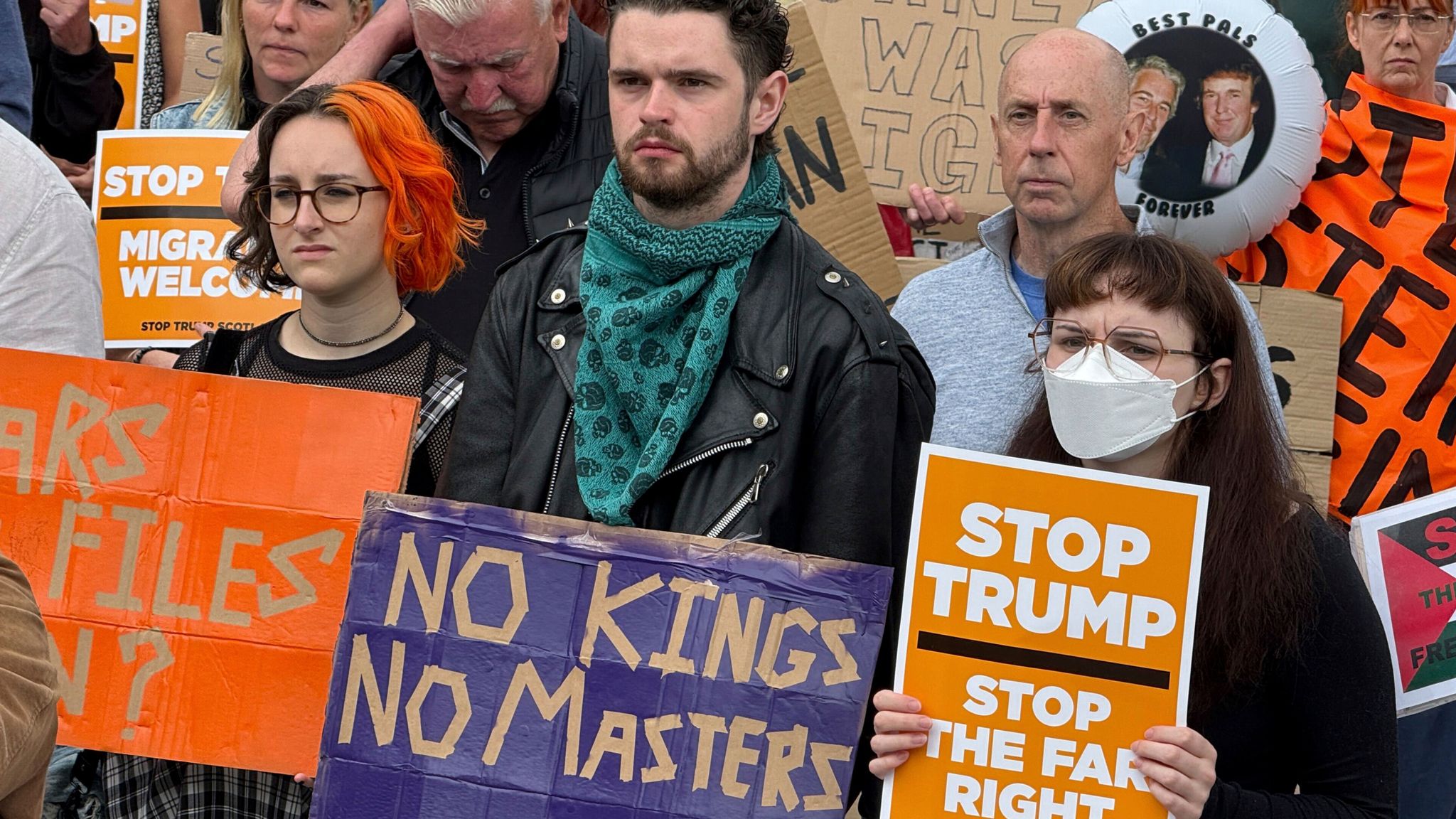 Huge security operation as Donald Trump tees off at his Scottish golf ...