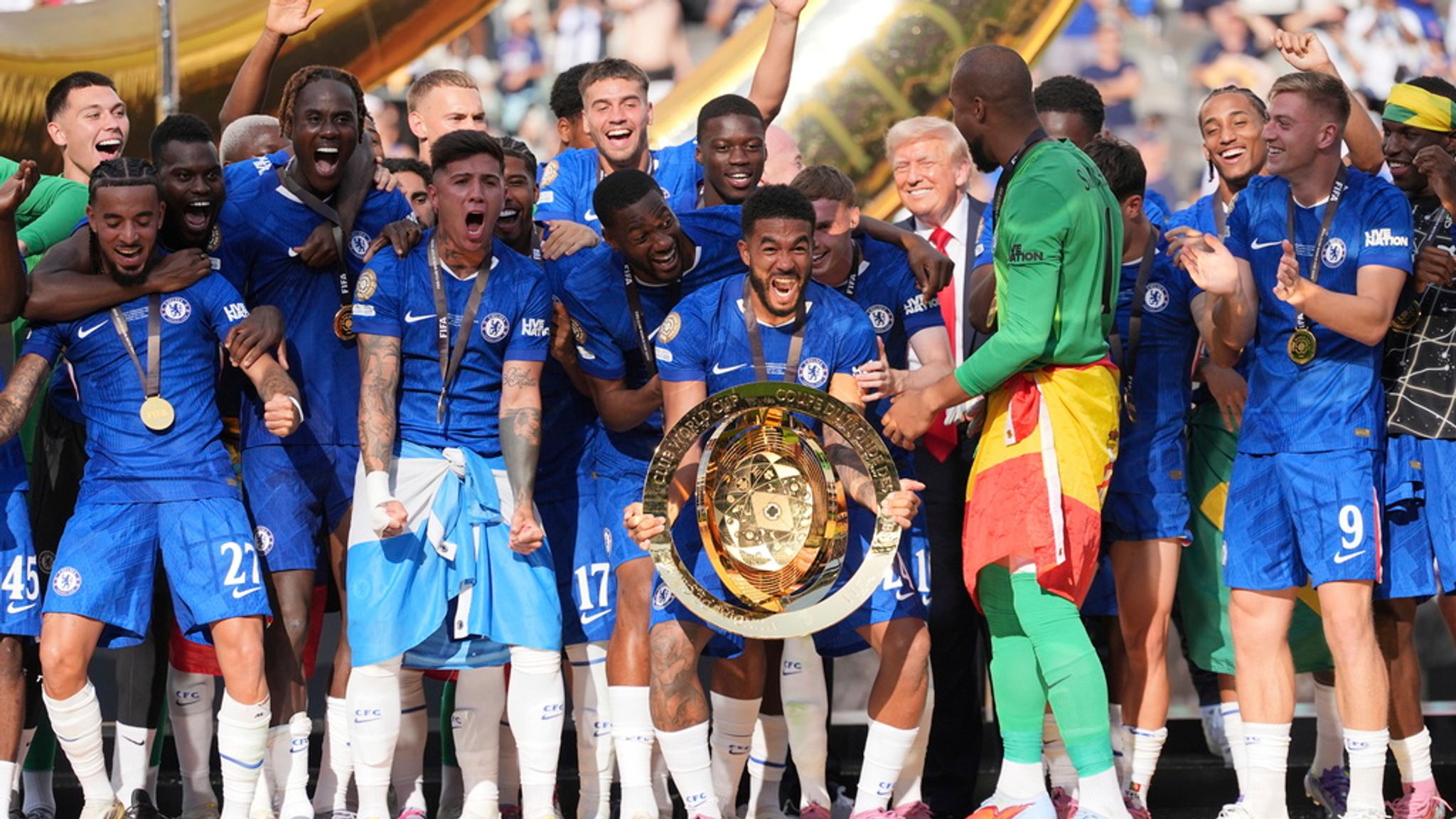 Chelsea win FIFA Club World Cup with victory over PSG - as Donald Trump presents trophy | UK ...