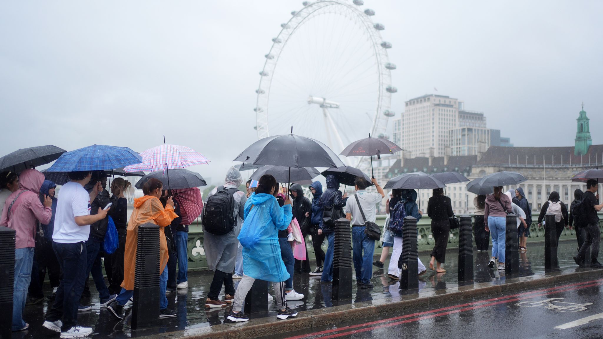 Parts of UK could see half a month's rainfall in a day | UK News | Sky News