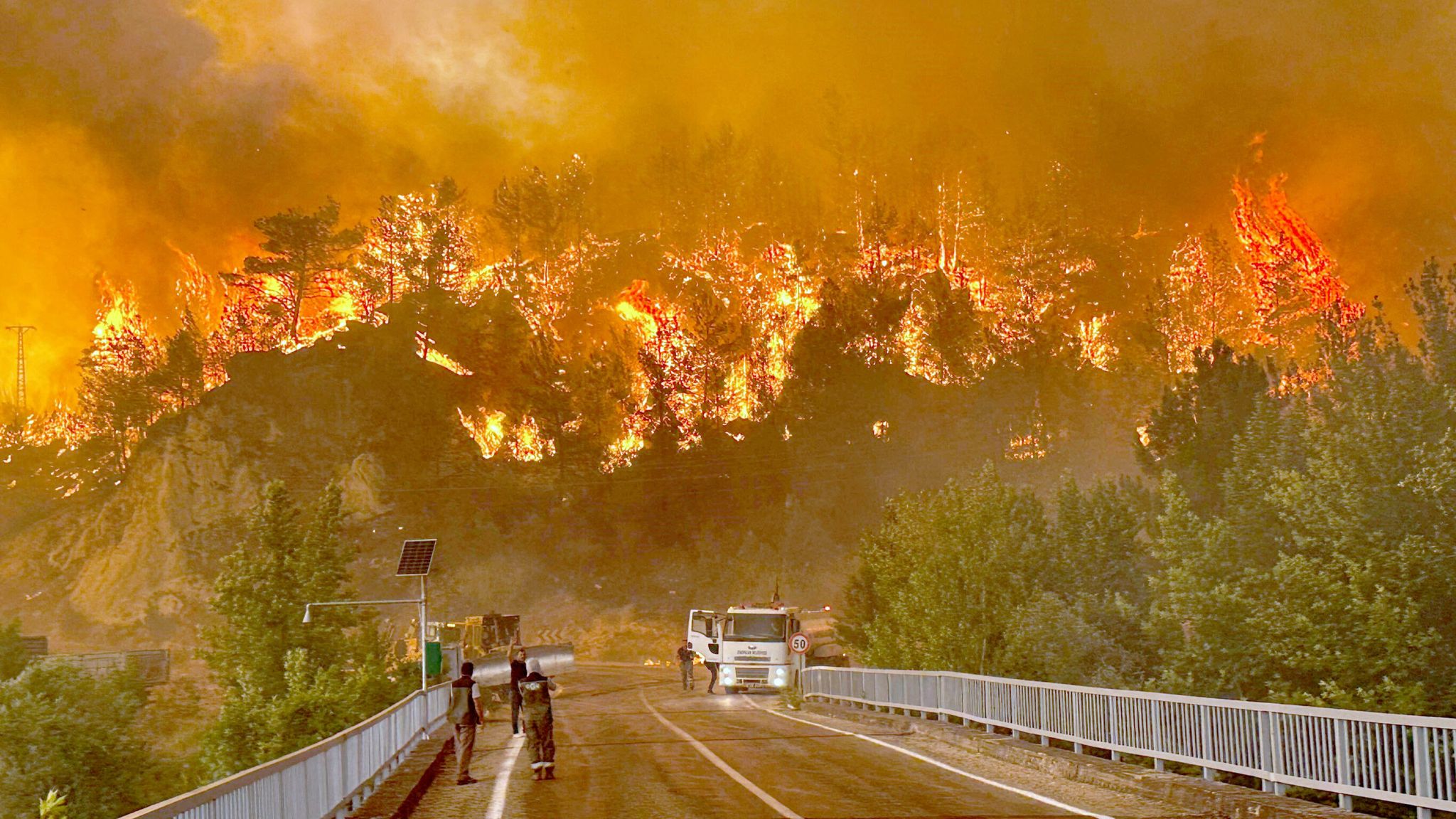 Firefighters tackle blazes as wildfires break out in Greece, Turkey and ...