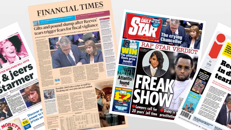 Press Preview: Thursday's papers | News UK Video News | Sky News