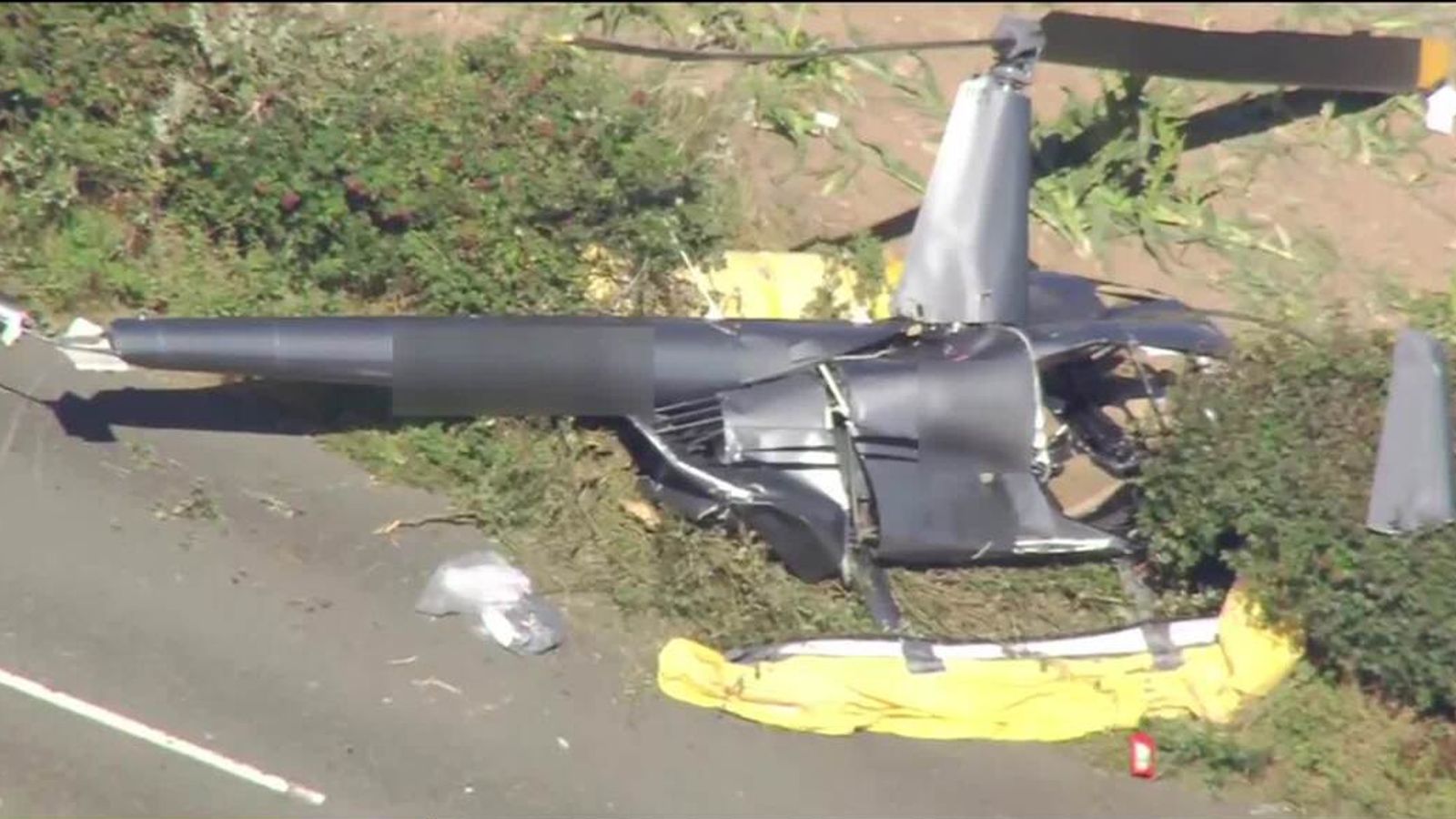 One person airlifted to hospital after helicopter crash on Isle of Wight | UK News | Sky News