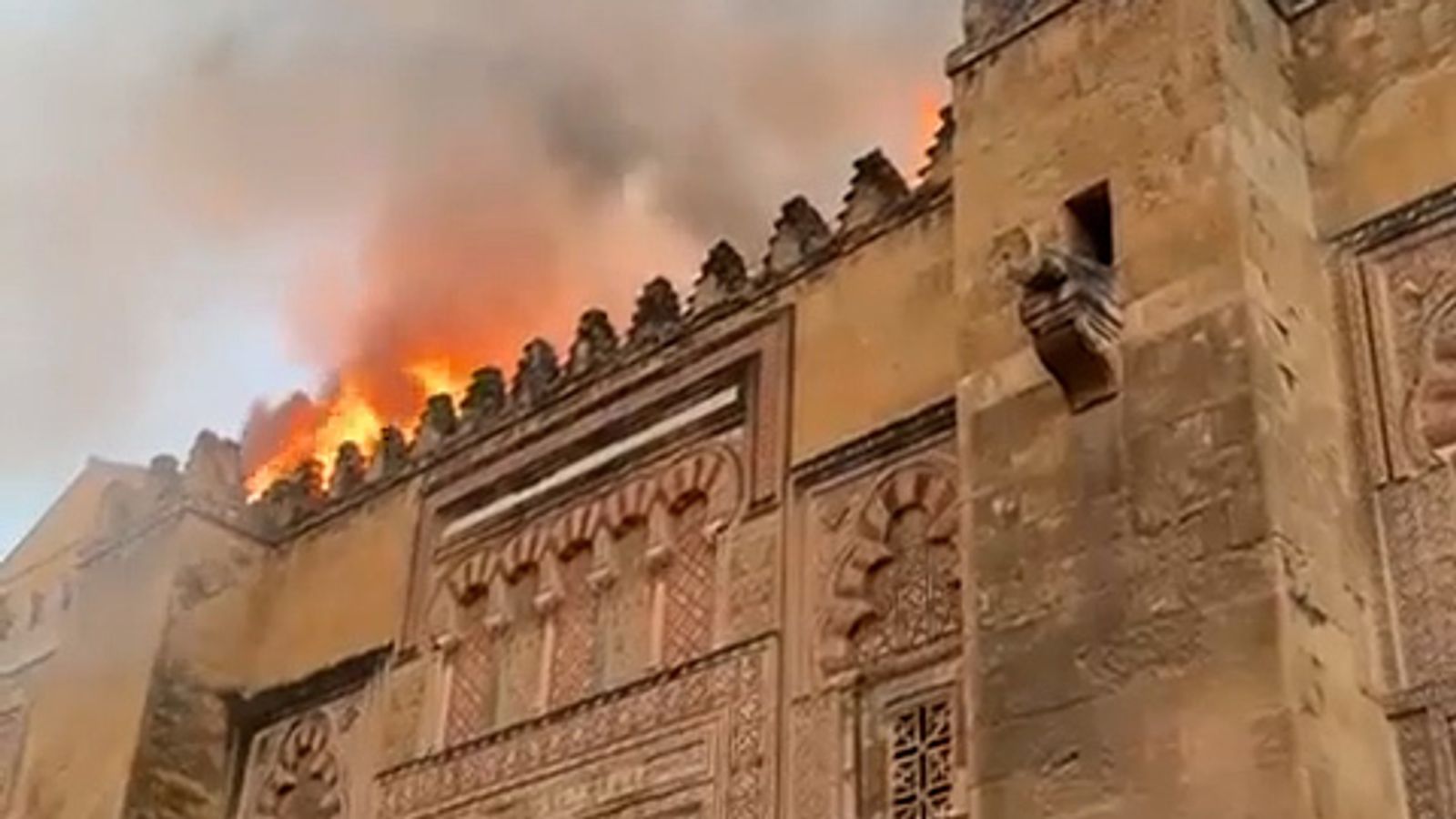 Mosque-turned-cathedral catches fire in Spanish city of Cordoba | World ...