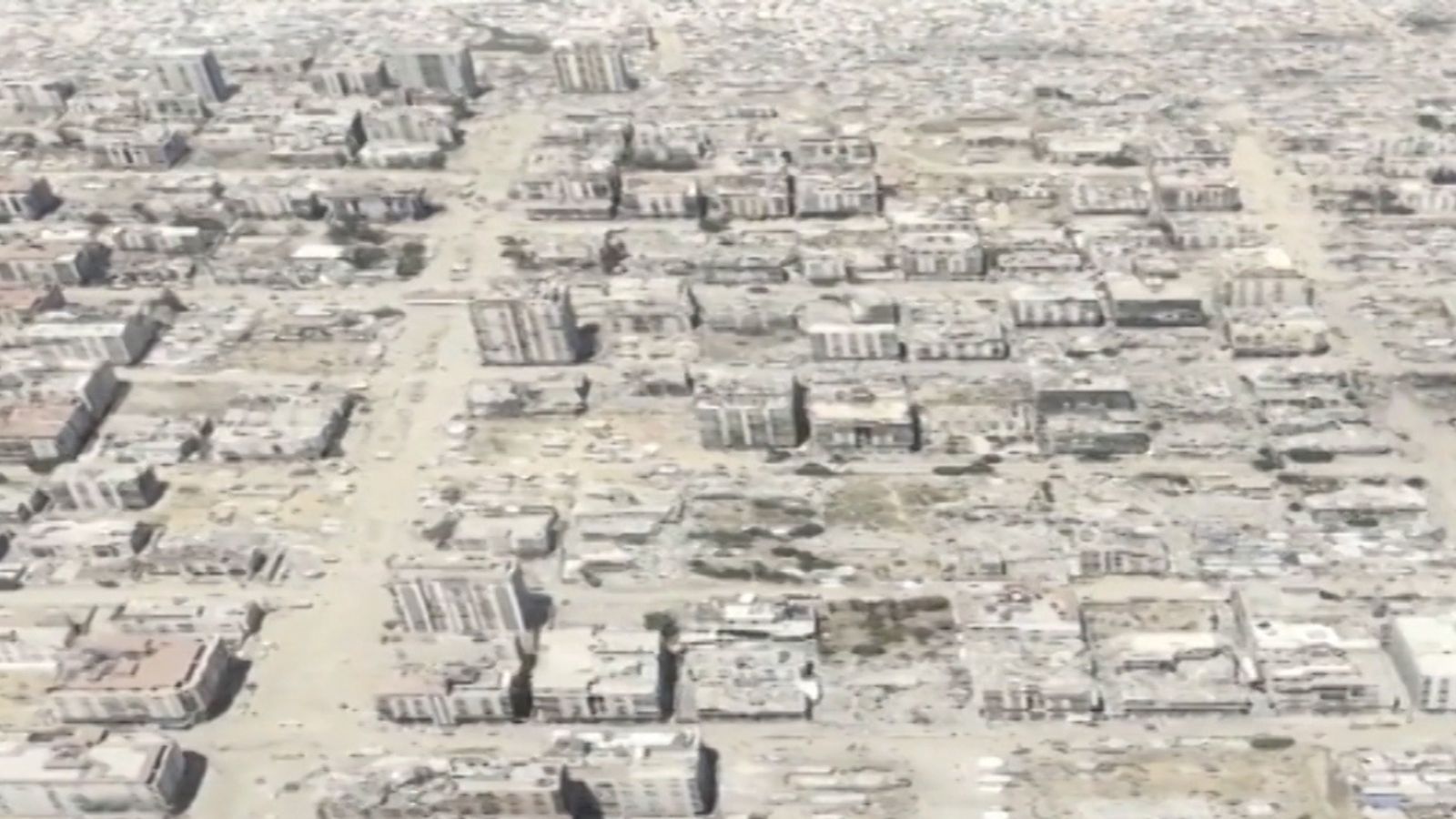 War in Gaza: Rare aerial footage shows scale of destruction | World ...
