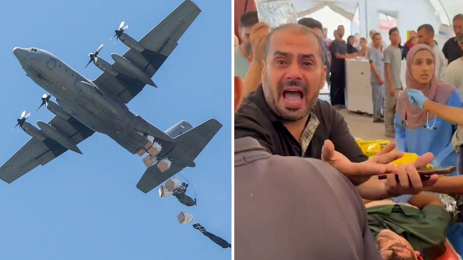 'They're killing our children' - Aid drops in Gaza criticised after ...