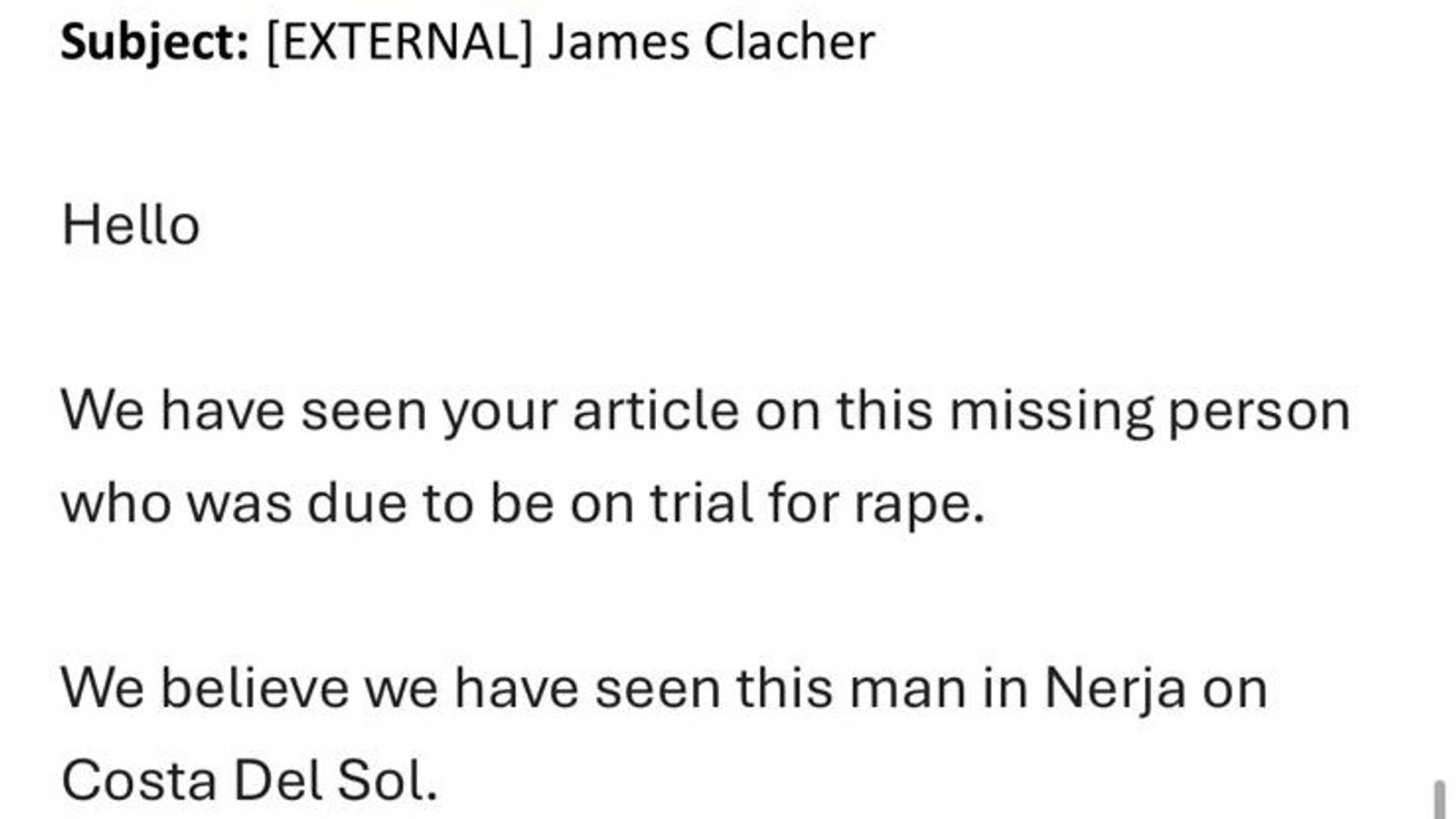 James Clacher: Tinder rape victim arrested during her hunt for fugitive ...