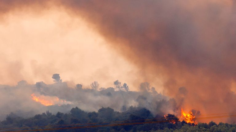 Italy fires: Thermal imaging shows hot ground temperatures in Italy as ...