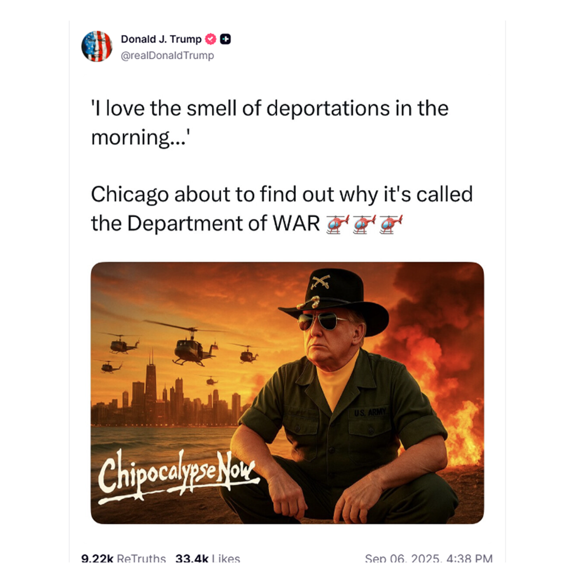 'Chipocalypse Now': Trump threatens 'war' on Chicago in immigration ...