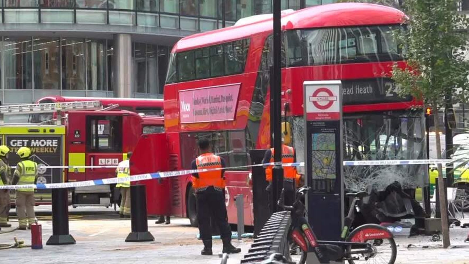 Passengers and pedestrians taken to hospital following Central London ...