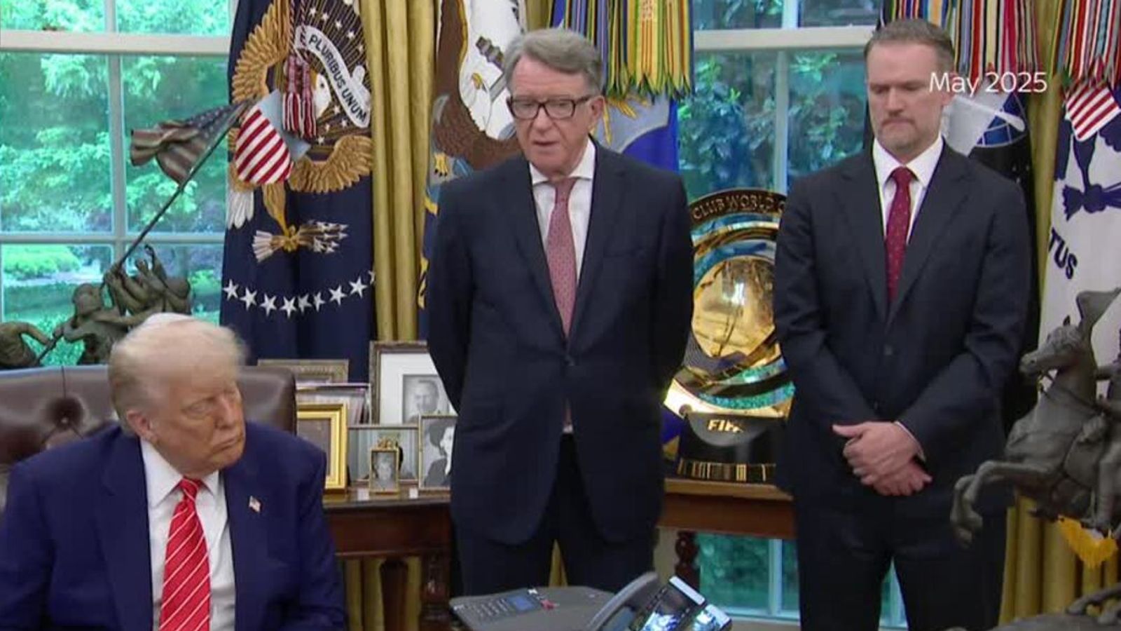 Trump claims he doesn't know Peter Mandelson - but met him in May ...