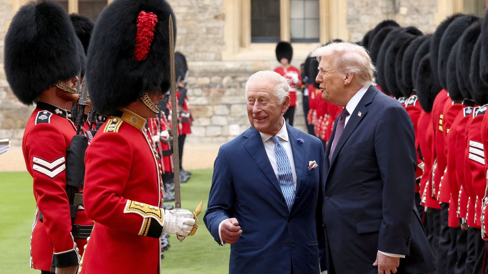 King appears to jokingly warn Trump to 'watch the sword!' on state ...