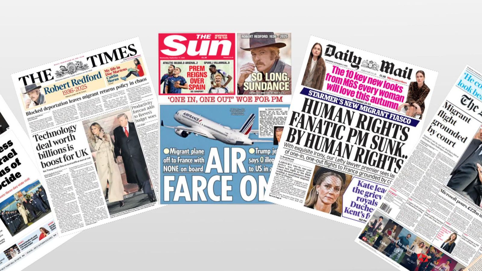 Wednesday's national newspaper front pages | UK News | Sky News