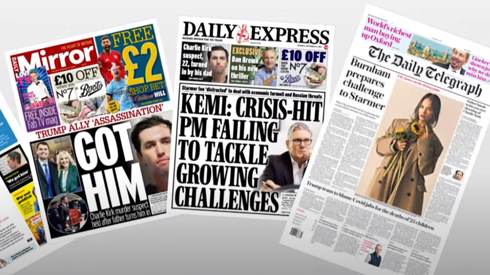 Saturday's national newspaper front pages | UK News | Sky News