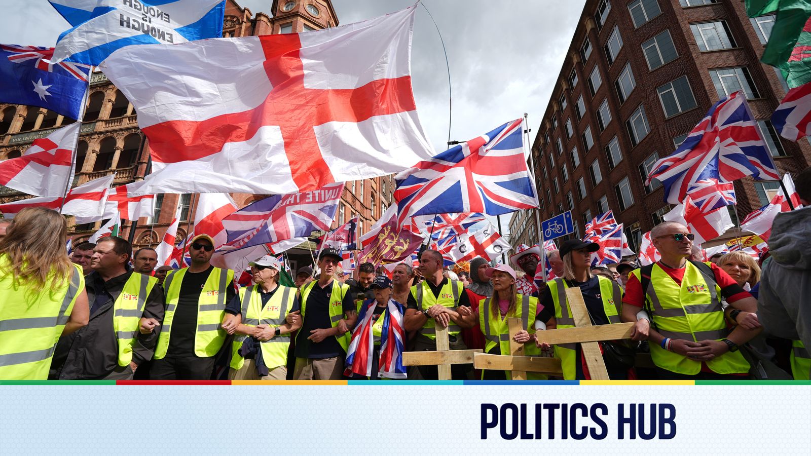 Politics latest:'Unite the Kingdom' rally begins with counter-protest ...