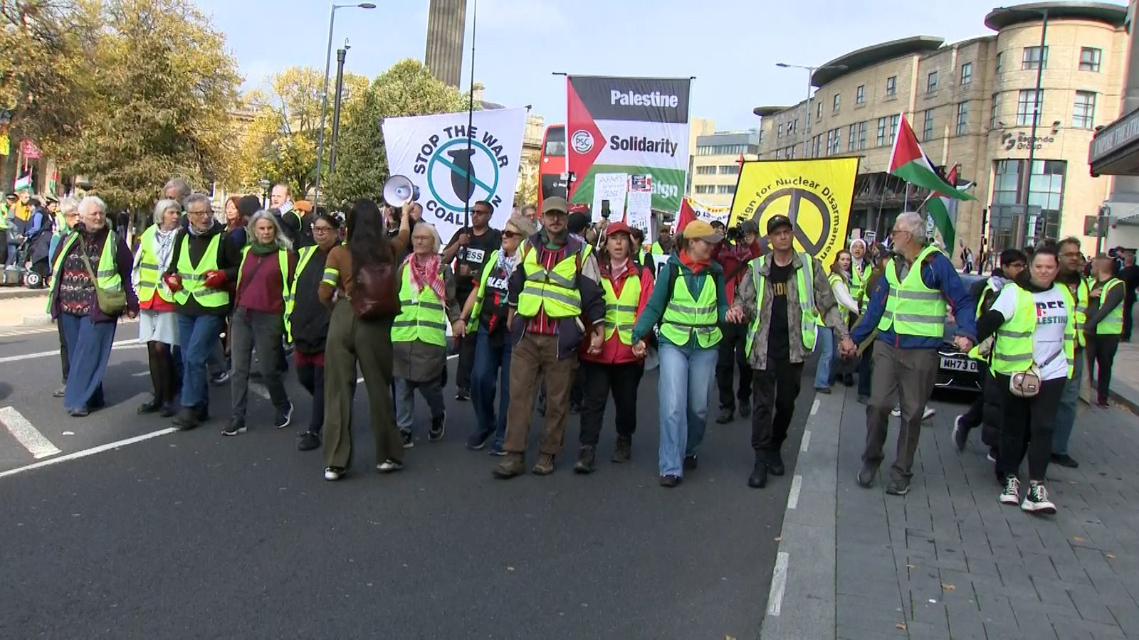Large protest unfolds in Liverpool ahead of the Labour Party Conference ...